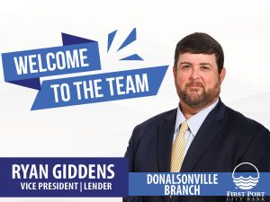 Ryan Giddens Joins FPCB - First Port City Bank